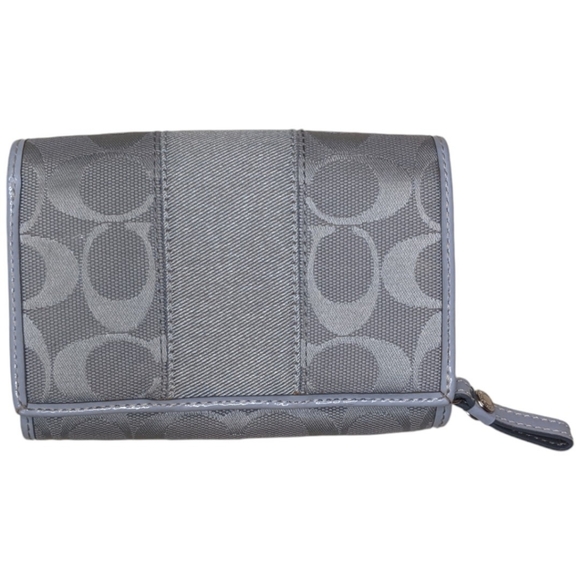 Coach | Bags | Coach Signature C Wallet In Grey Great Condition Bottom ...